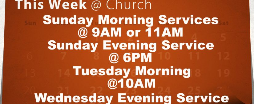 This Week At Church | The Pentecostals of Cooper City